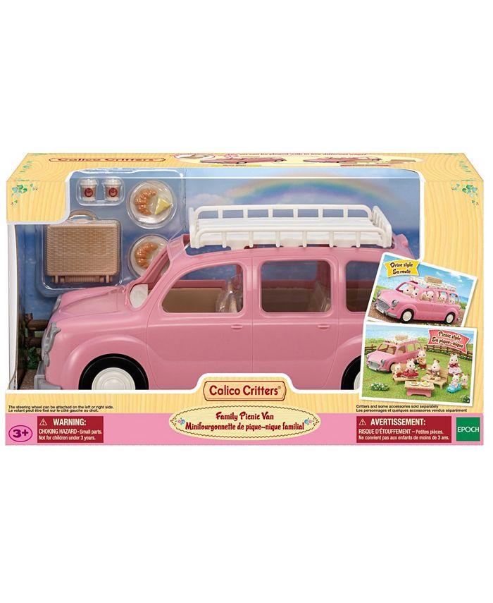 Calico Critters Family Picnic Van, Toy Vehicle for Dolls with Picnic ...