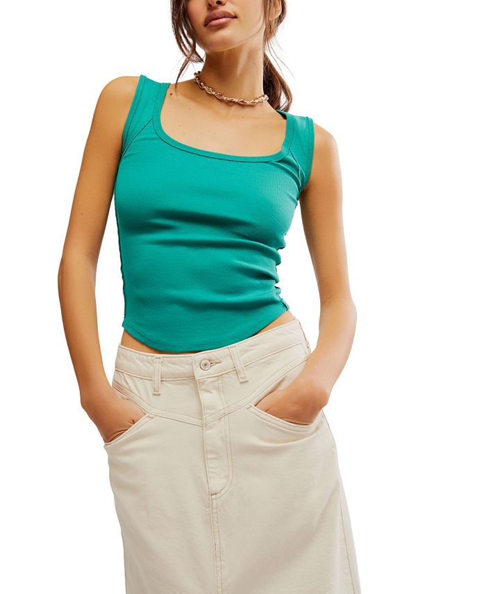 Free People Women's Hummingbird Square-Neck Tank Top - Macy's