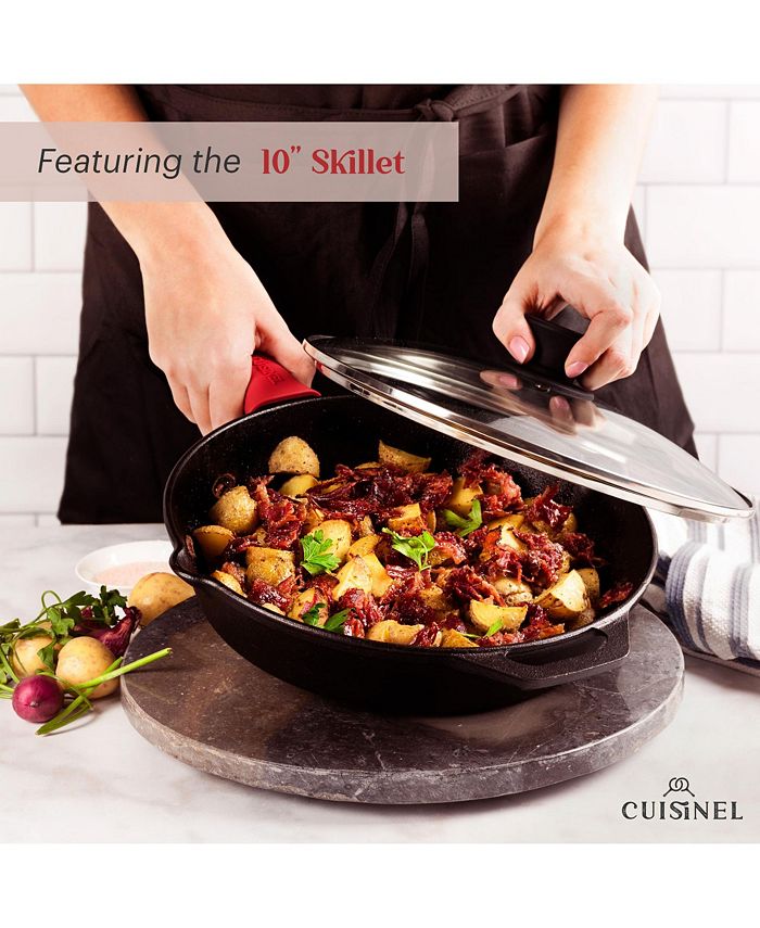 Cuisinel Cast Iron Cookware Set - Complete Pre-Seasoned Kit - Macy's