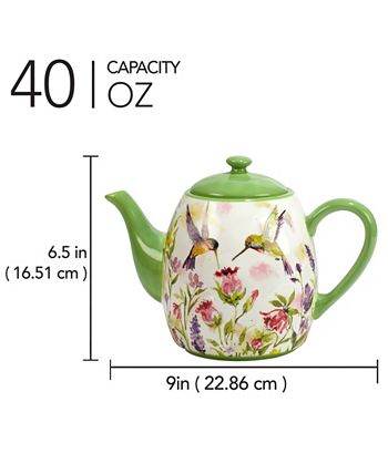 Certified International Hummingbirds Teapot, 40 oz - Macy's