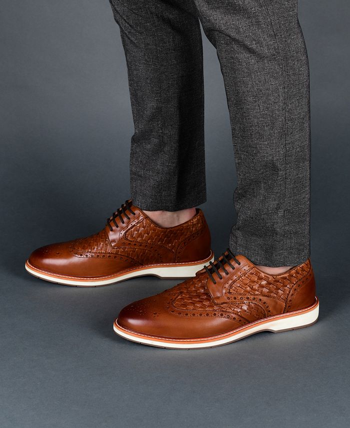 Thomas & Vine Men's Radcliff Woven Wingtip Derby Shoe - Macy's