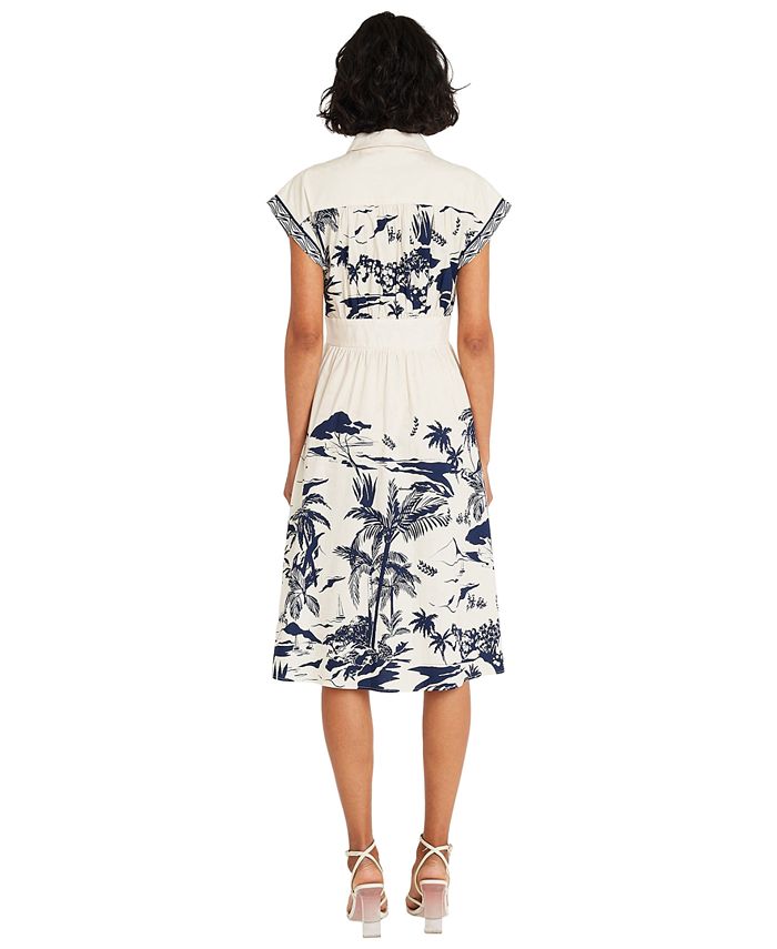 Maggy London Women's Printed Button-Down Dress - Macy's