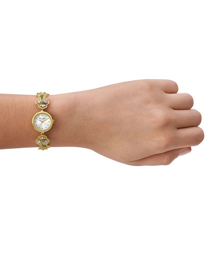 kate spade new york Women's Monroe Three Hand Gold-Tone Stainless Steel ...