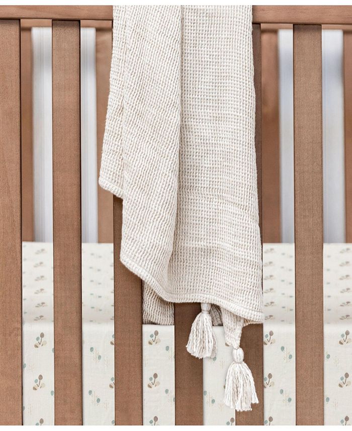 Crane Baby Cotton Poppy Fitted Crib Sheet - Macy's