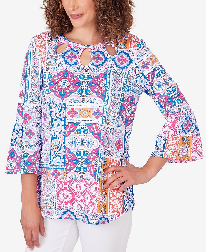 Ruby Rd. Petite Eclectic Knit Top - Macy's