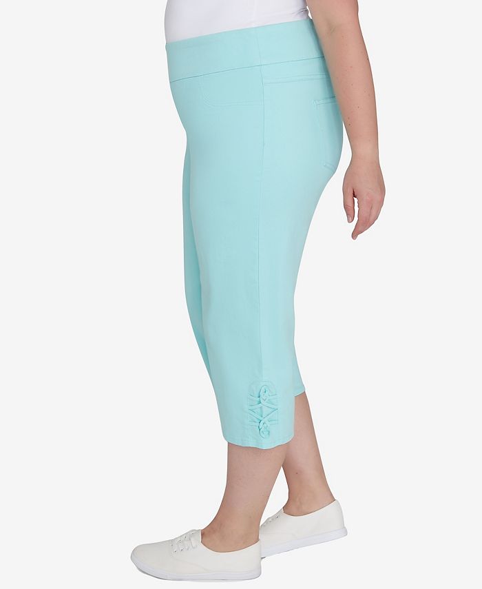 Ruby Rd. Plus Size Embellished Stretch Denim Capri Pants - Macy's Ruby Rd. Plus Size Embellished Stretch Denim Capri Pants - Macy's