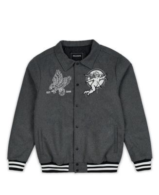 Reason Varsity Jacket Grey - Macy's