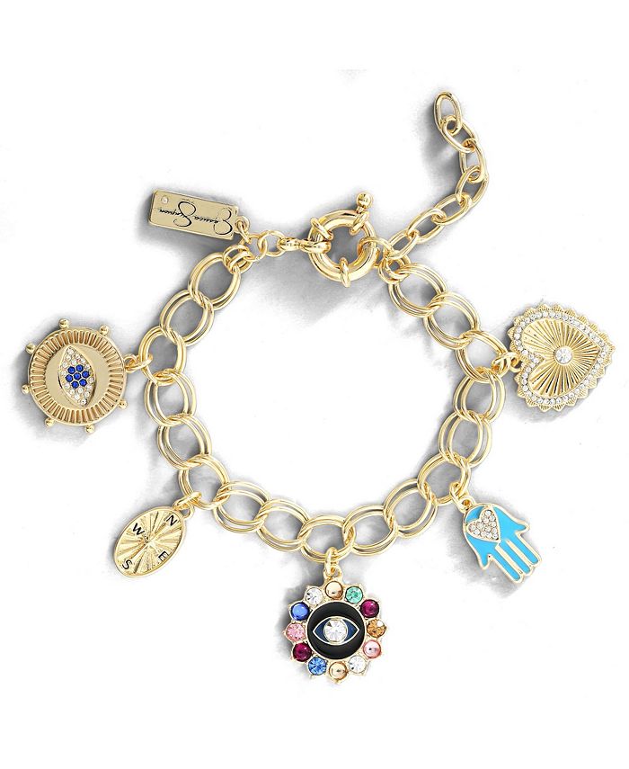 Jessica Simpson Womens Evil Eye Bracelet - Gold-Tone Evil Eye Bracelets ...