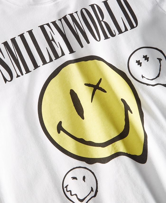 Grayson Threads Kids, The Label Big Boys Smiley World Graphic Short ...