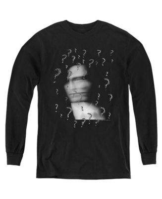 Batman Boys The Youth The Riddler Youth Long Sleeve Sweatshirt - Macy's