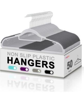 Heavy Duty 16.3 inch Plastic Hangers 50 Pack - Macy's