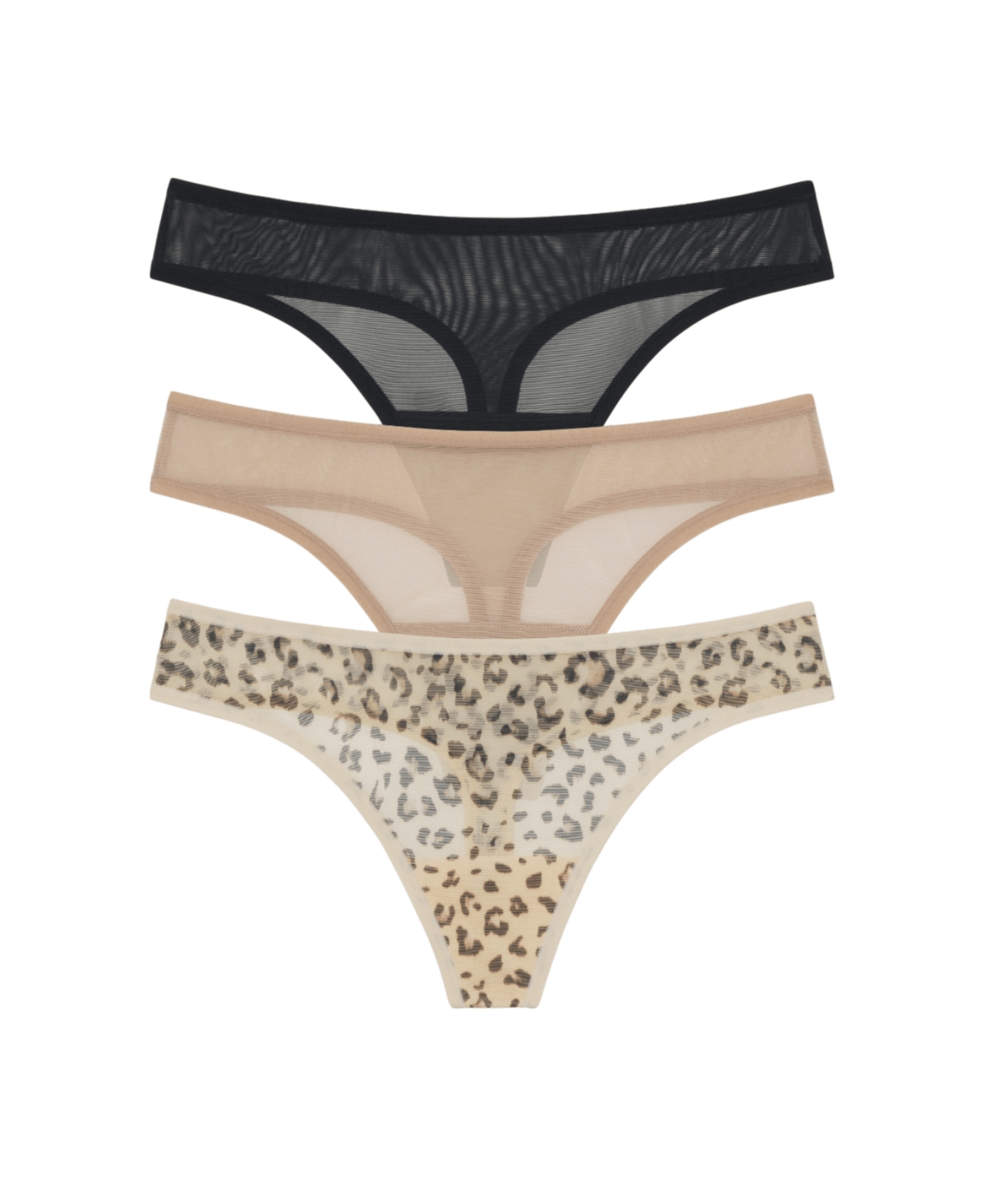 Click here for Skarlett Blue Womens Spellbound Mesh Thong 3-Pack... prices