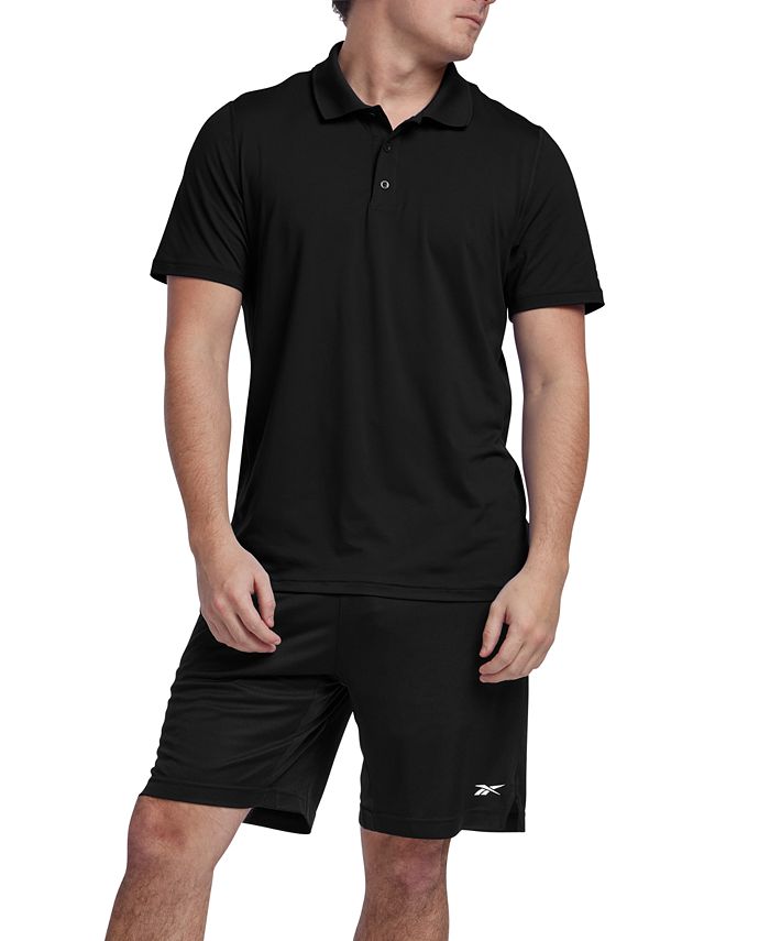 Reebok Men's Short Sleeve Performance Training Polo Shirt - Macy's