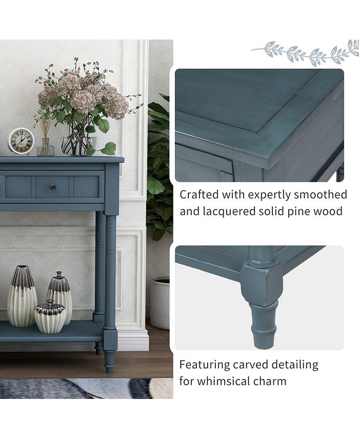 Simplie Fun Daisy Series Console Table Traditional Design With Two ...