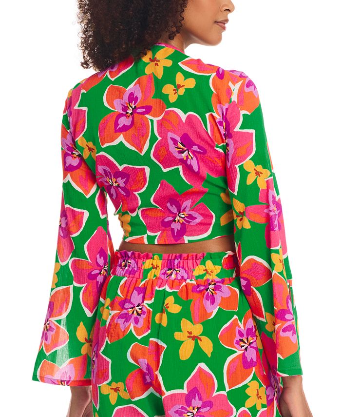 Sanctuary Women's Cotton Tie-Front Cover-Up Top - Macy's