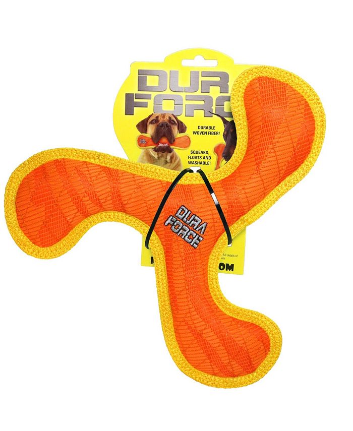 DuraForce Boomerang Tiger Orange-Yellow, Dog Toy - Macy's