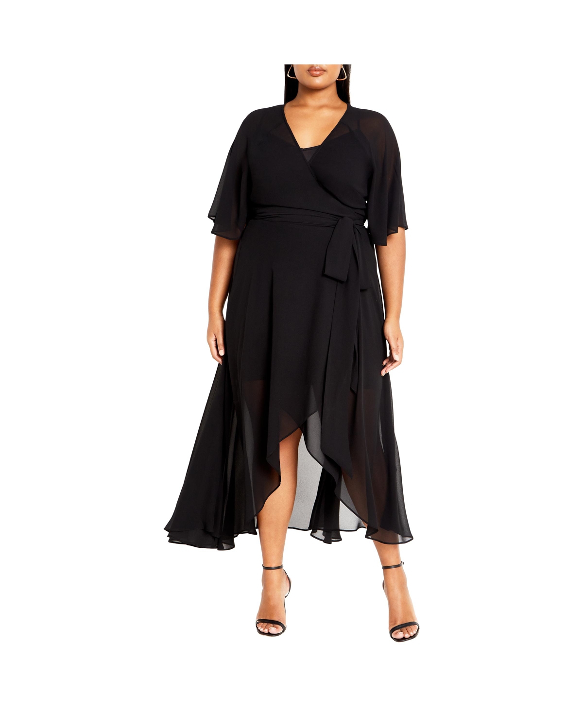 Click here for City Chic Plus Size Lovers Lane Dress - Black prices