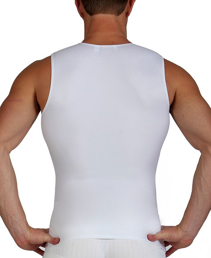Instaslim Men's Power Mesh Compression Sleeveless Crewneck Shirt - Macy's