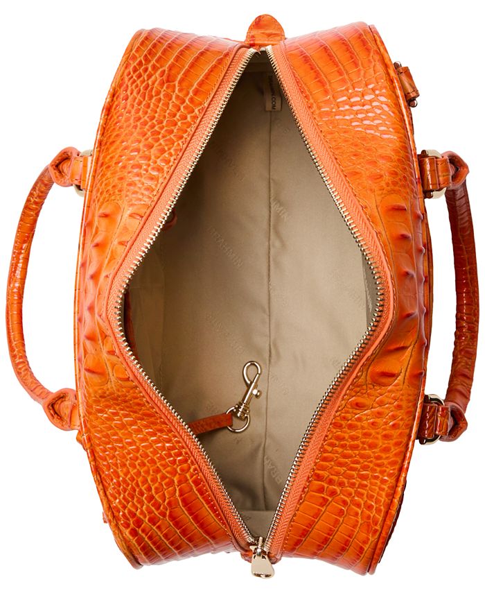 Brahmin Marissa Steel Melbourne Leather Satchel - Macy's