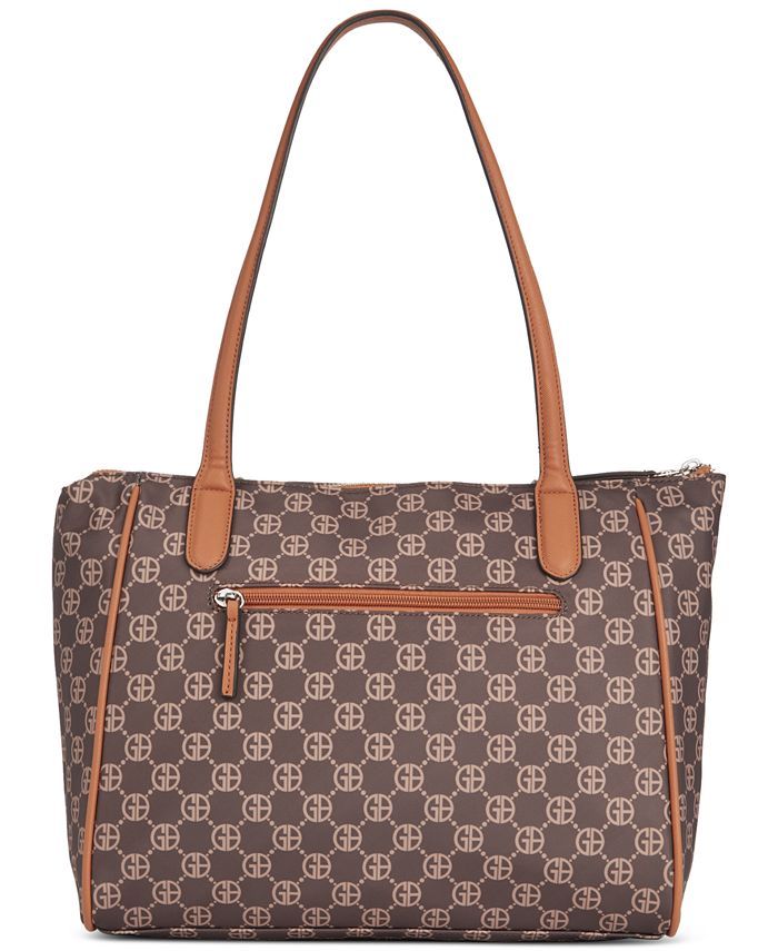 Giani Bernini Logo Large Nylon Tote, Created for Macy's - Macy's