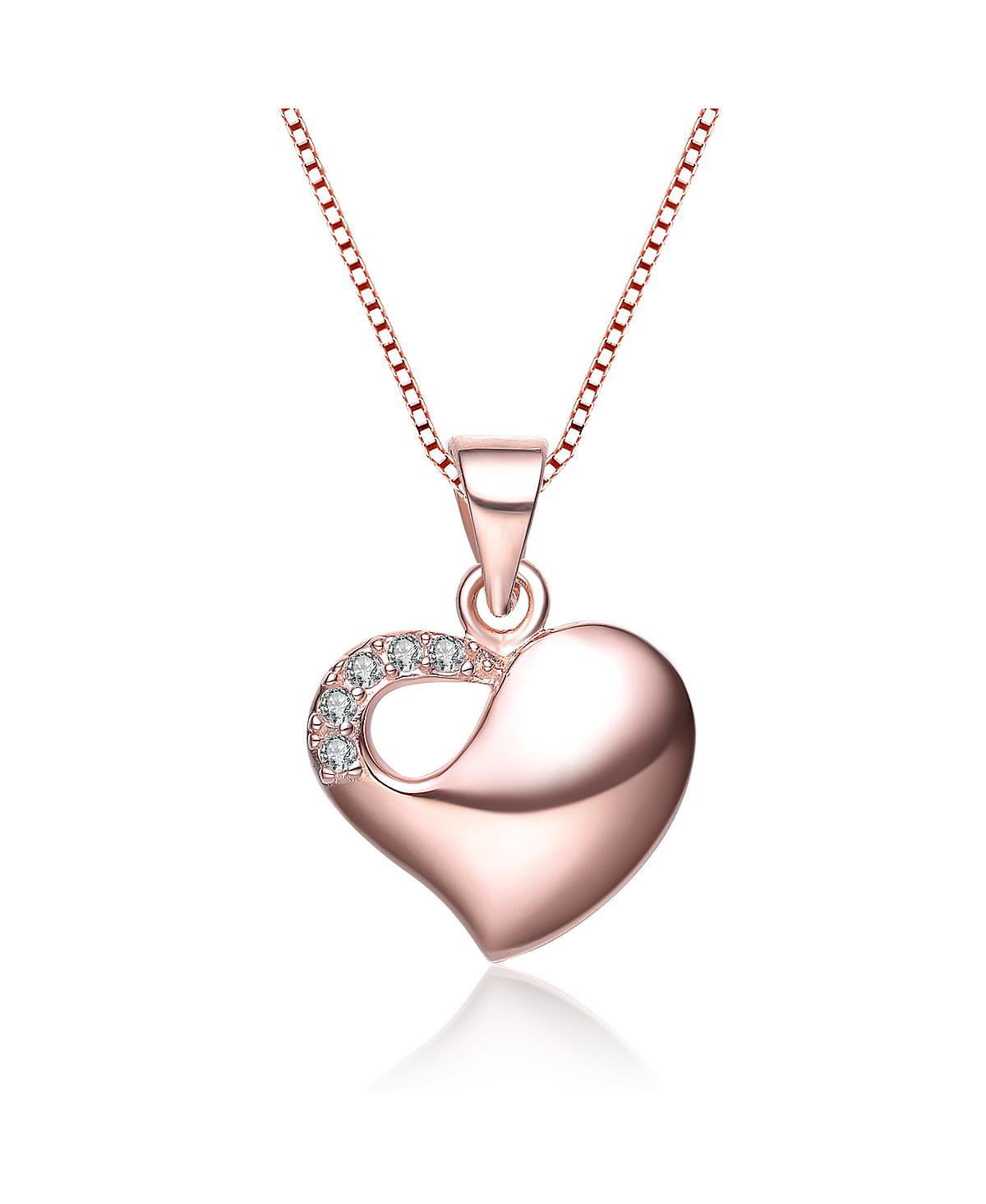 Click here for Genevive Stylish Sterling Silver 18K Rose Gold Pla... prices