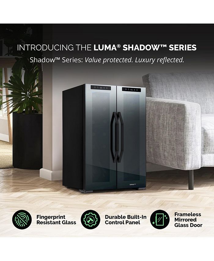 Luma Comfort Shadow Series Wine Cooler Refrigerator 12 Bottle & 39 Can ...