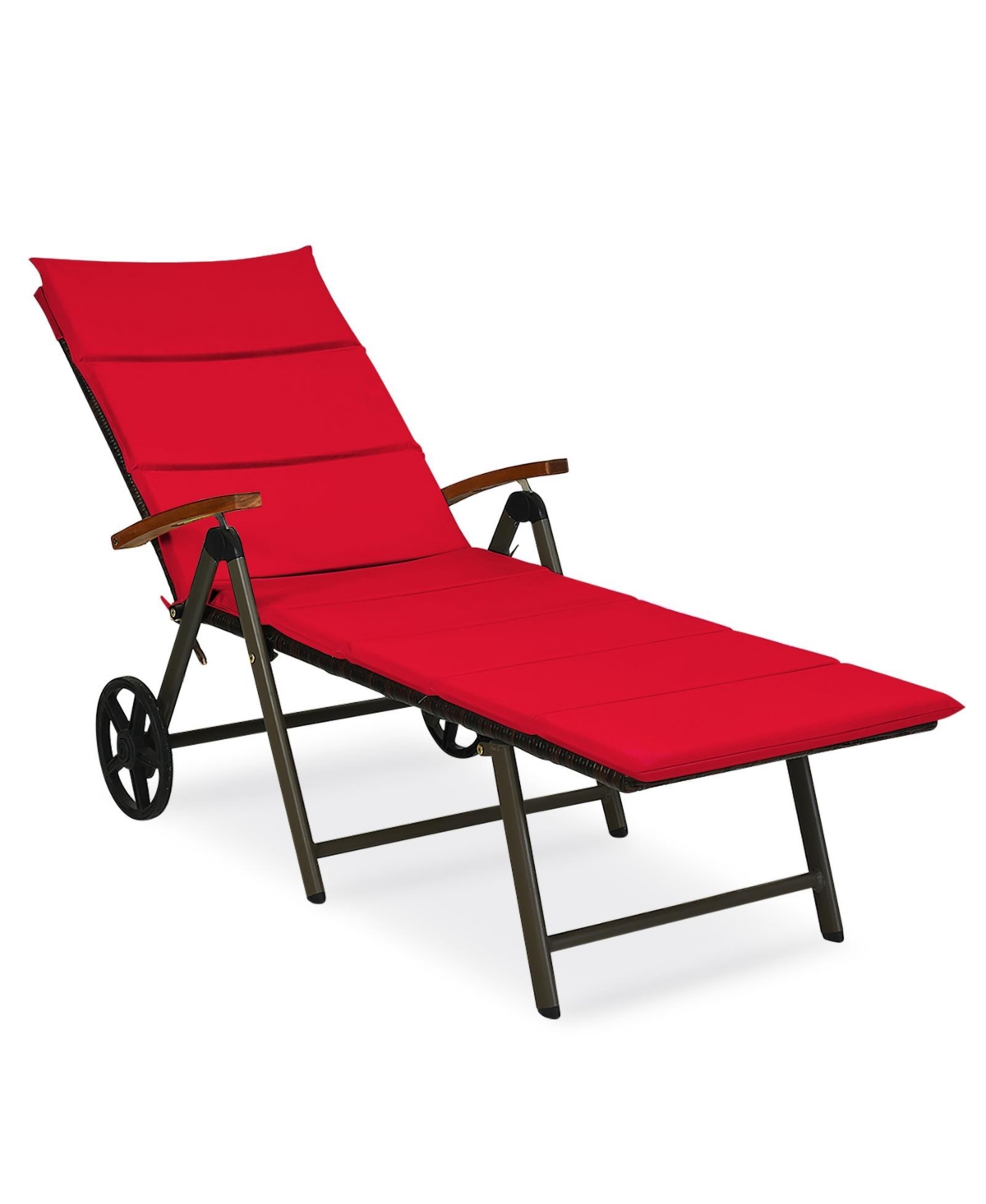 Click here for Slickblue Outdoor Chaise Lounge Chair Rattan Loung... prices