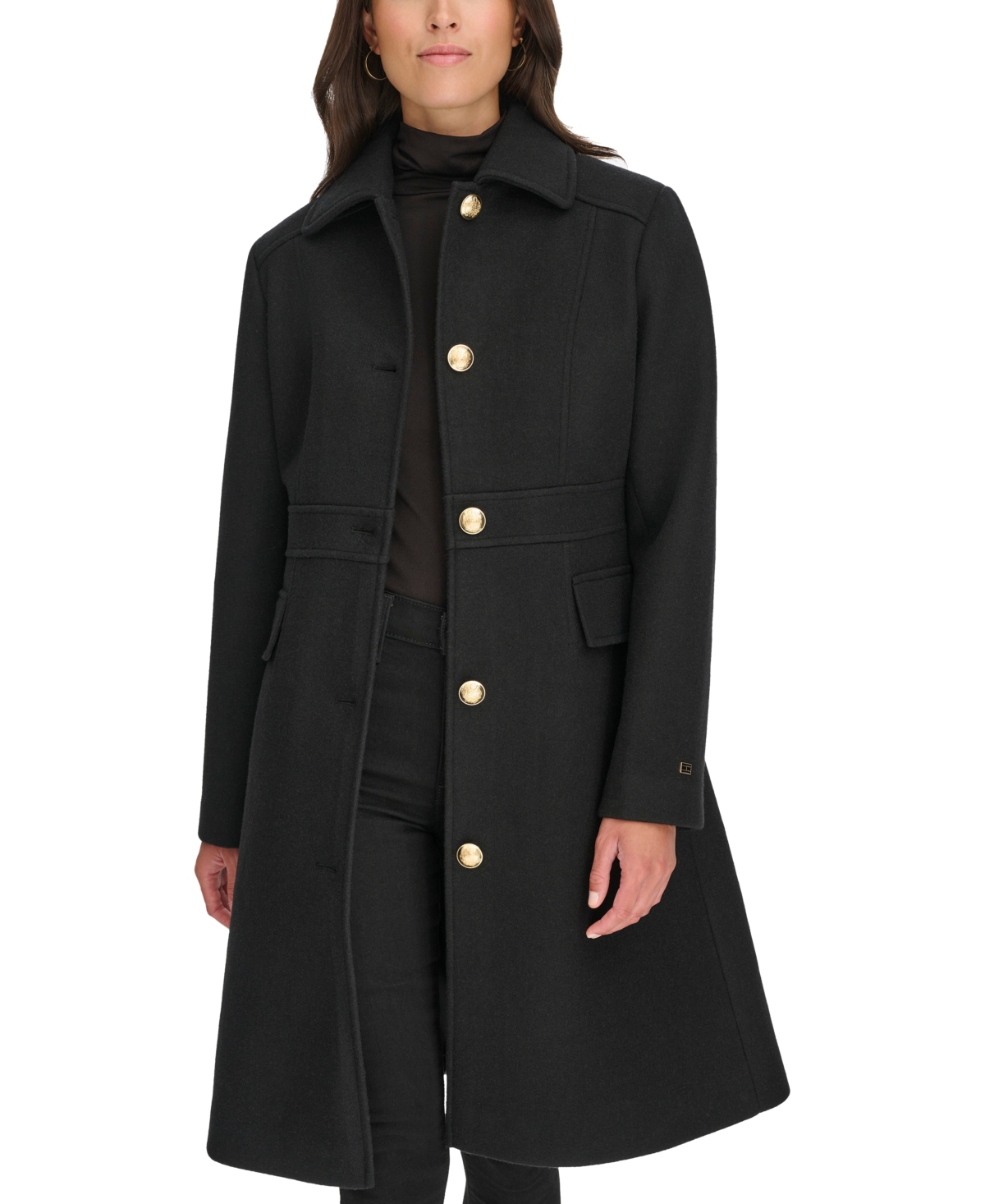 Click here for Tommy Hilfiger Womens Hooded Single-Breasted Coat... prices