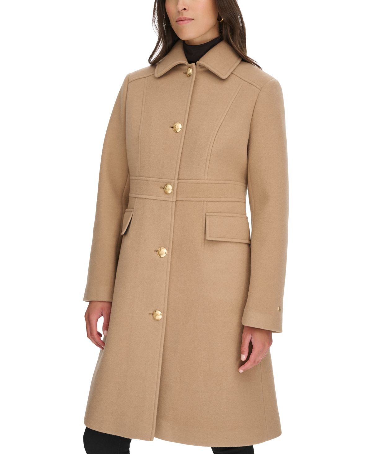 Click here for Tommy Hilfiger Womens Hooded Single-Breasted Coat... prices