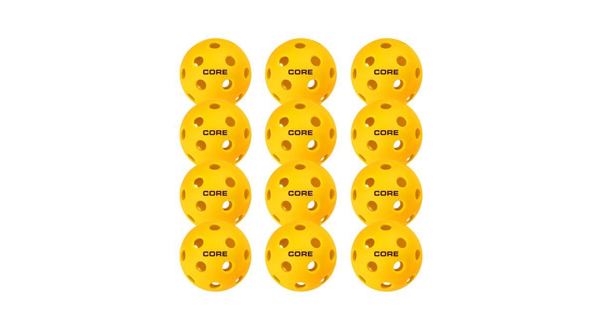 Click here for Core Pickleball Yellow Indoor 26 Hole Pickleballs... prices
