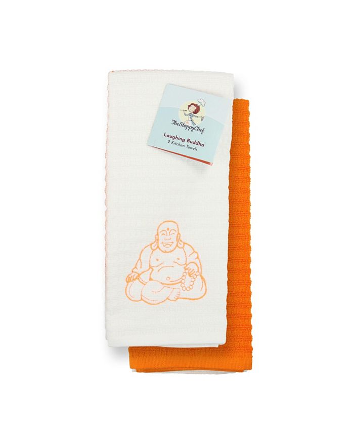 Sloppy Chef Set of 2 Kitchen Towels, "Luck" Designs to Choose From, One ...