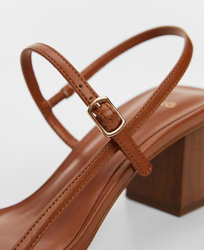 MANGO Women's Block-Heel Sandals - Macy's