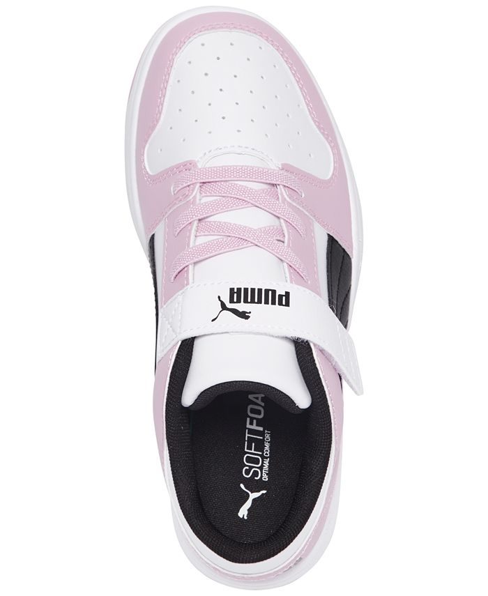 Puma Little Girls' Rebound LayUp Low Casual Sneakers from Finish Line ...