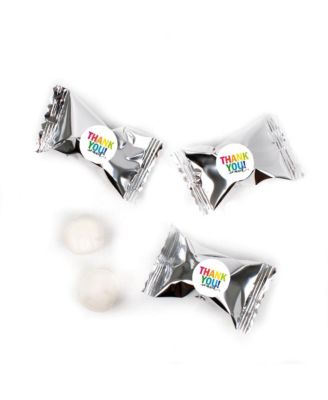 Just Candy Thank You Candy Mints Party Favors Silver Individually ...