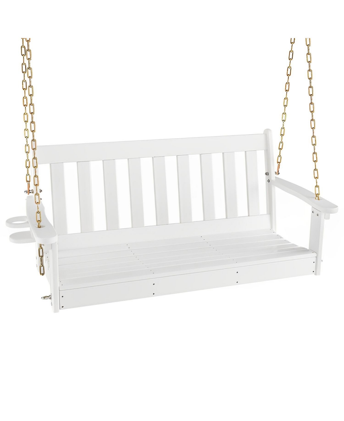 Click here for Sugift 54 Inch Hdpe Patio Porch Swing with Cup Hol... prices