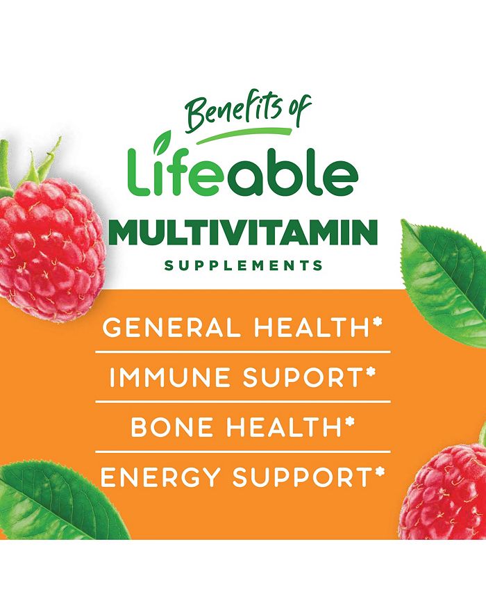 Lifeable Kids Multivitamin Gummies - Immunity And Metabolism - Great ...