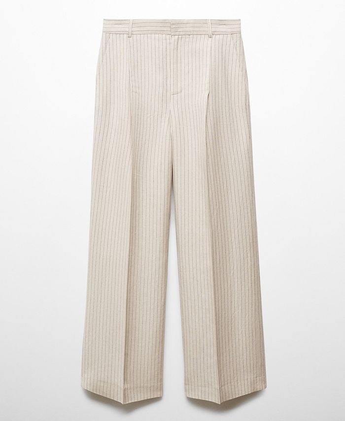 MANGO Women's Striped Suit Pants - Macy's