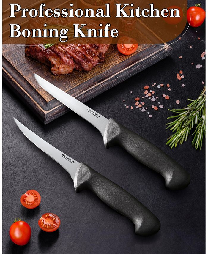 Cook N Home Boning Knife Set 6-inch, High Carbon Stainless Steel ...