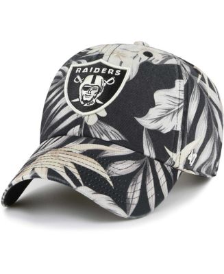 47 Women's Black Las Vegas Raiders Tropicalia Clean Up Adjustable Hat ...