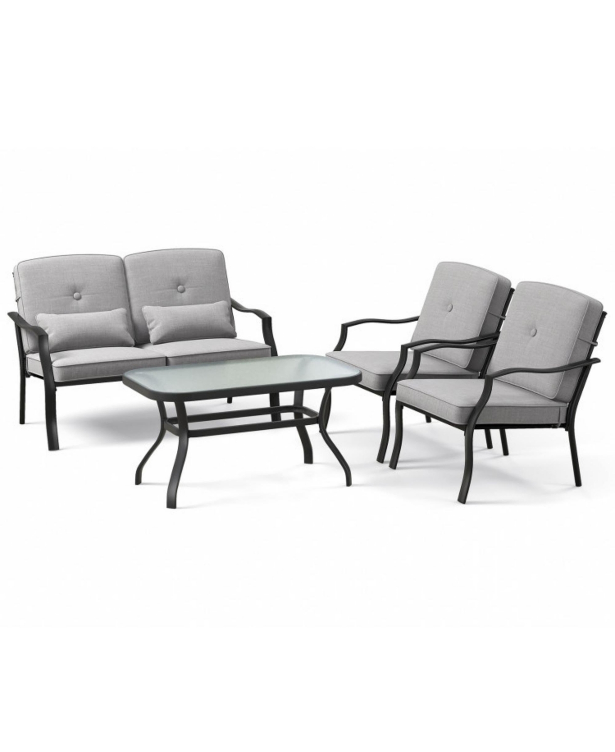 Click here for Sugift 4 Pieces Outdoor Conversation Set with Seat... prices