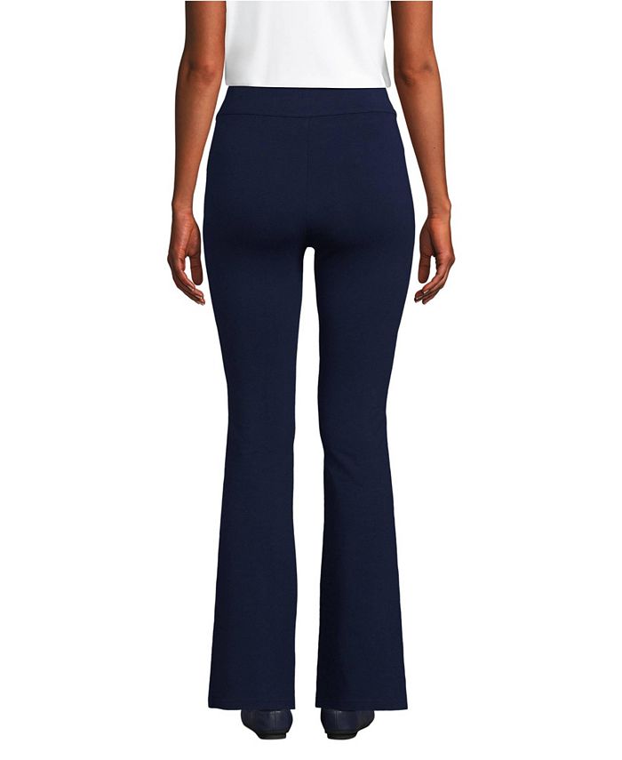 Lands' End Women's Starfish High Rise Flare Pants - Macy's