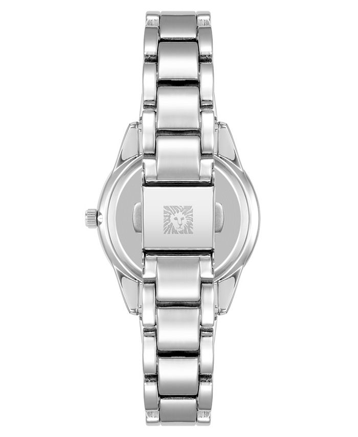 Anne Klein Women's Quartz Silver-Tone Alloy Link Bracelet Watch, 30mm ...
