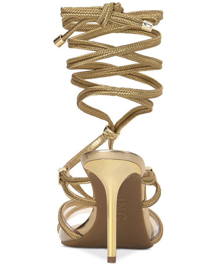 I.N.C. International Concepts Women's Laqueta Lace-Up Dress Sandals ...