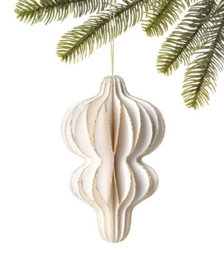 Holiday Lane Woodland Gourd-Shaped Paper Ornament, Exclusively at Macy ...