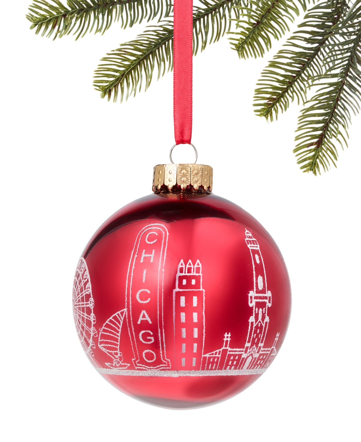 Click here for Holiday Lane Chicago Red Ferris Wheel Ornament  Ex... prices