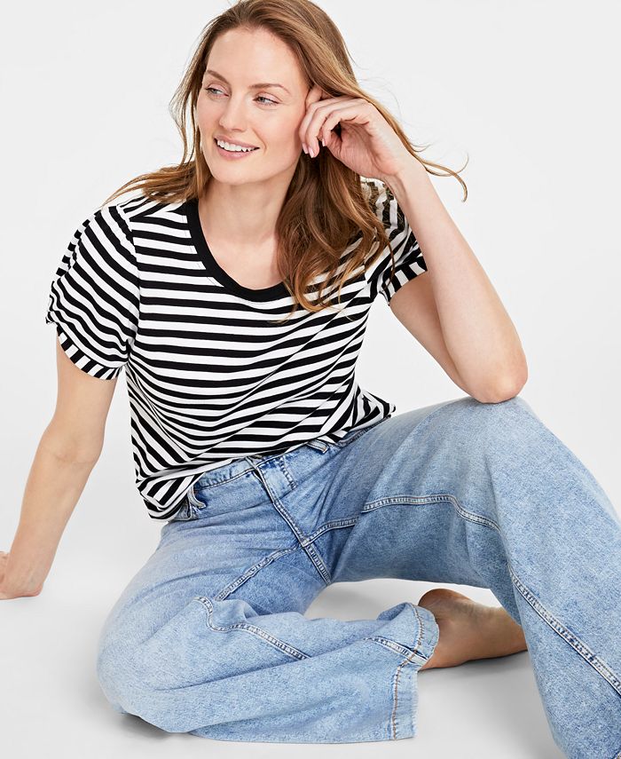 On 34th Women's Knot-Detail Puff-Sleeve Top, Created for Macy's - Macy's