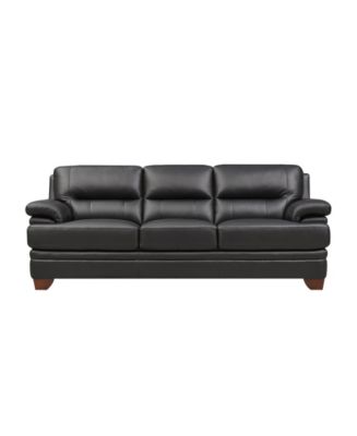 Luxor 88" Top Grain Leather Sofa - Macy's