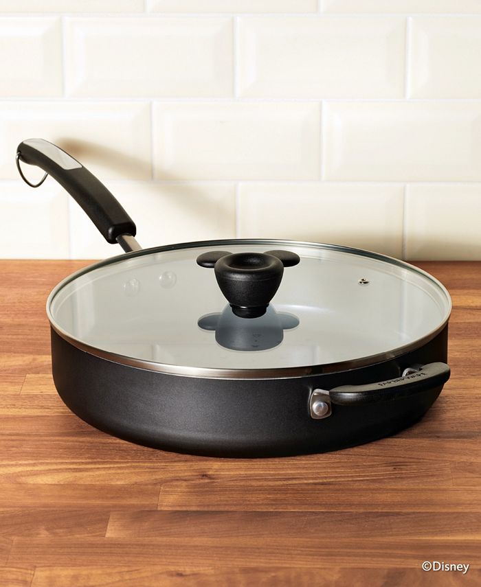 Farberware Disney Monochrome Ceramic Nonstick 4.5 Quart Saute Pan with ...