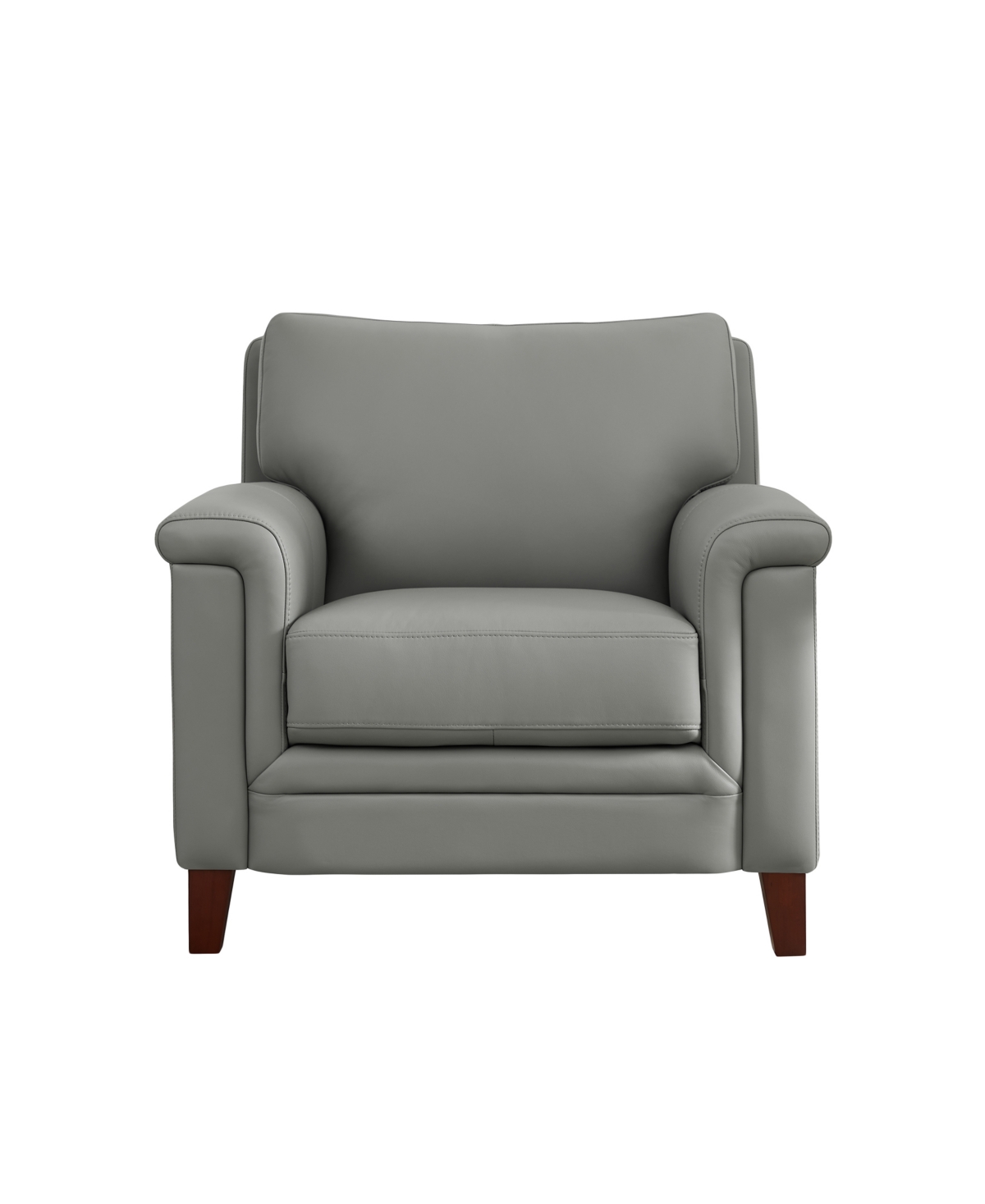 Click here for Westcott 38 Top Grain Leather Chair - Silver Gray prices