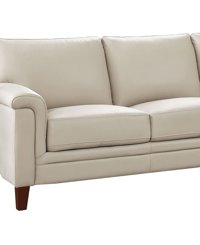 Hydeline Westcott 84" Top Grain Leather Sofa - Macy's
